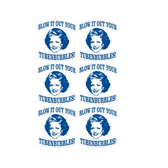 Design | Betty White Laminated Vinyl Stickers 188 | Poshmark